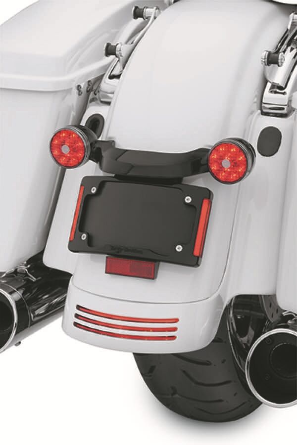 Harley-Davidson Curved License Plate Frame With Led Lighting at Ryan ...